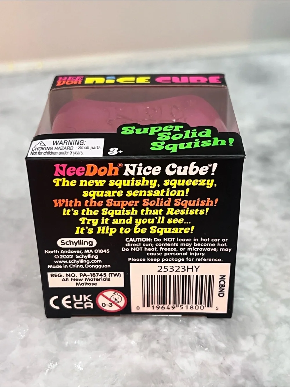 Schylling | Toys | Nee Doh Nice Cube Pink Super Solid Squish | Poshmark